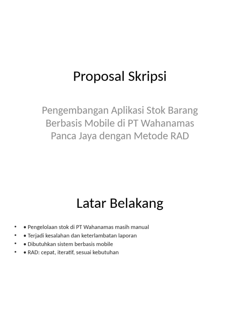 Proposal Skripsi Desain Canva Style | PDF