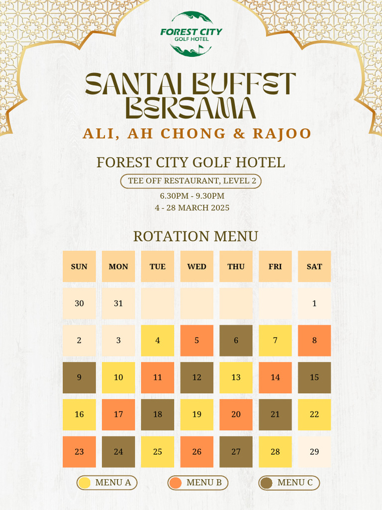Menu - Santai Buffet Bersama Ali, Ah Chong & Rajoo | PDF | Thai Cuisine ...