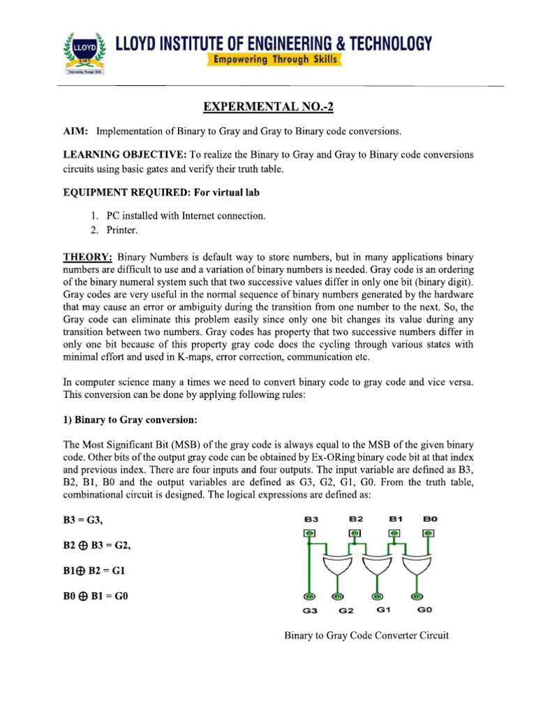 COA Experiment 2 | PDF