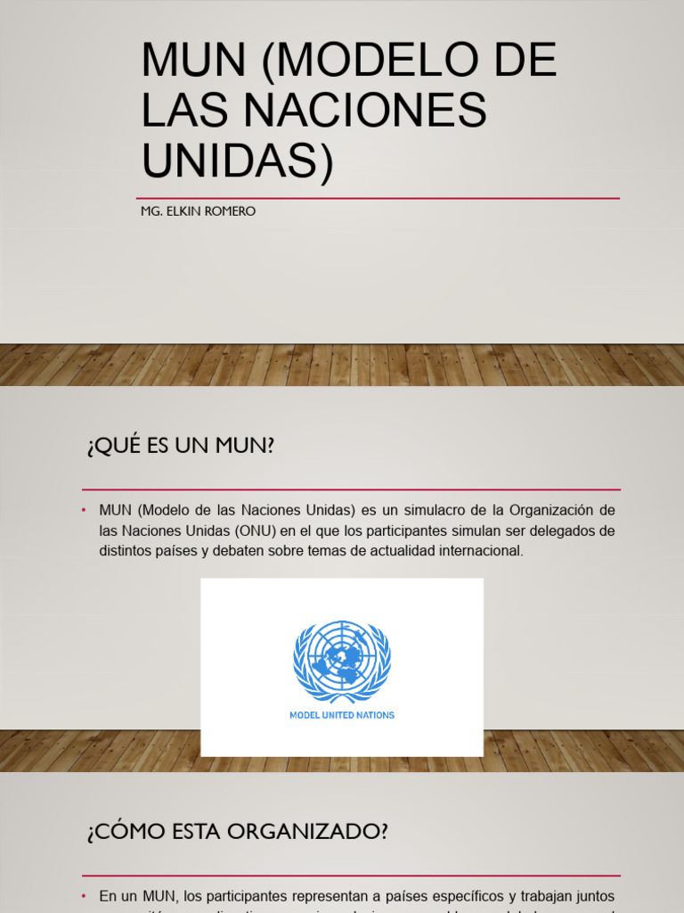 Introducción al Modelo de la ONU (MUN) | PDF