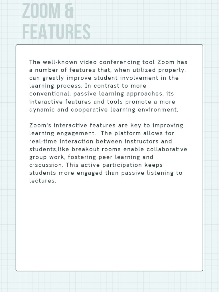 Boost Student Engagement with Zoom | PDF