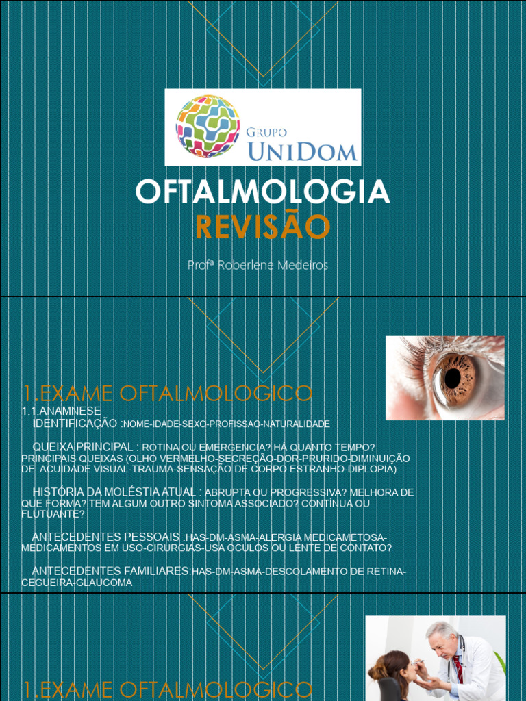 Revisao Geral de Oftalmo | PDF | Olho | Oftalmologia