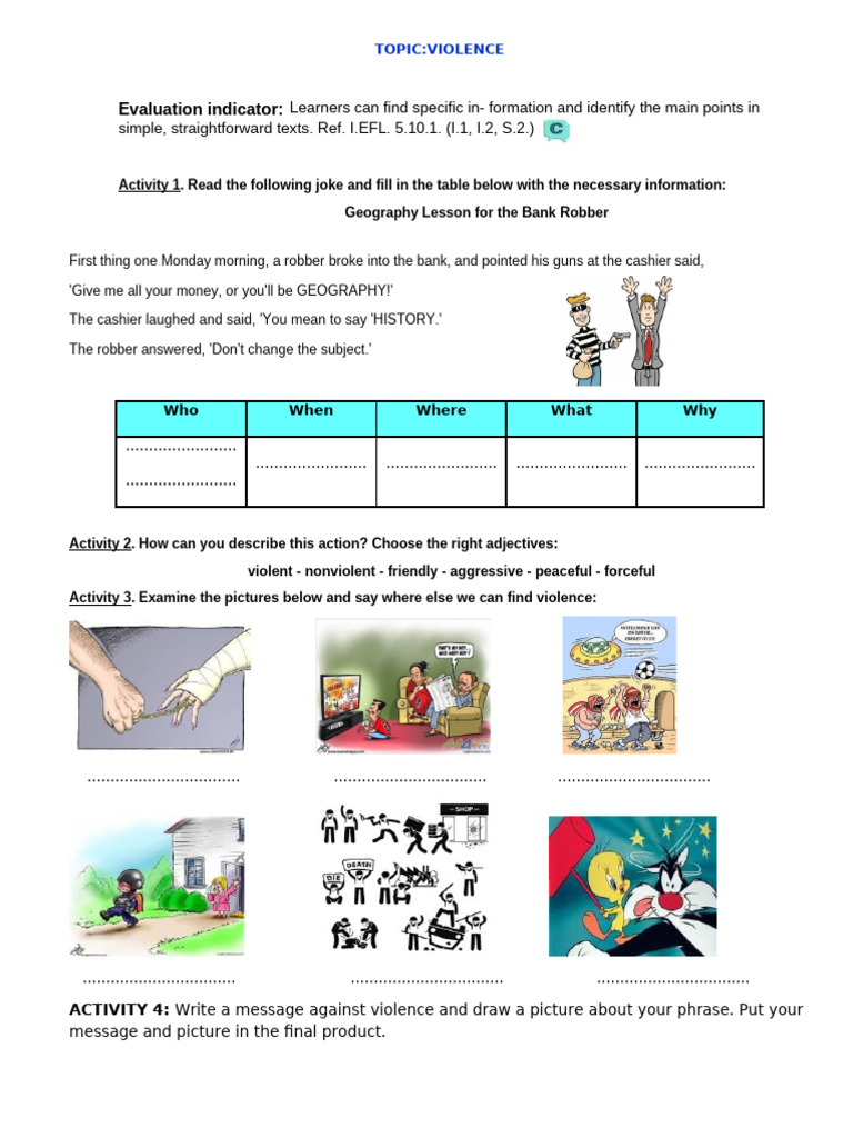 Actividad 2do Bgu Ingles. | PDF