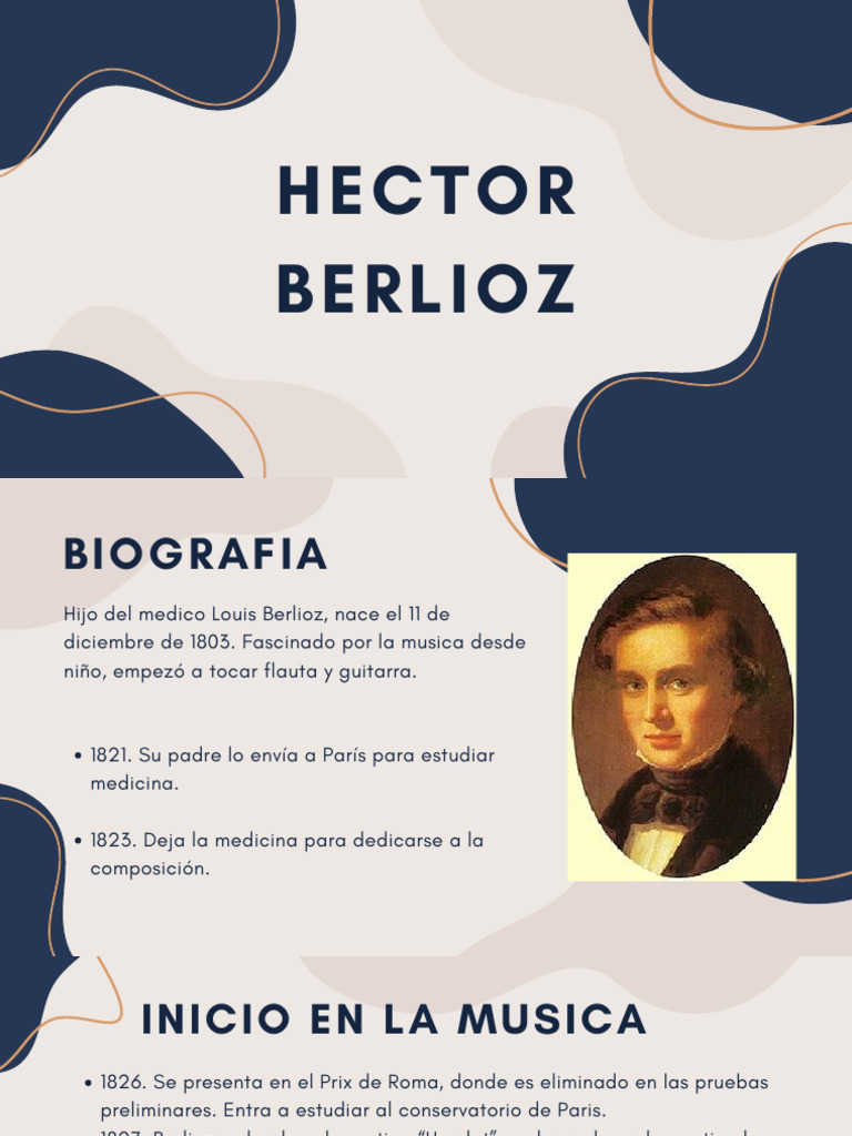 Biografía de Hector Berlioz: Vida y Obras | PDF