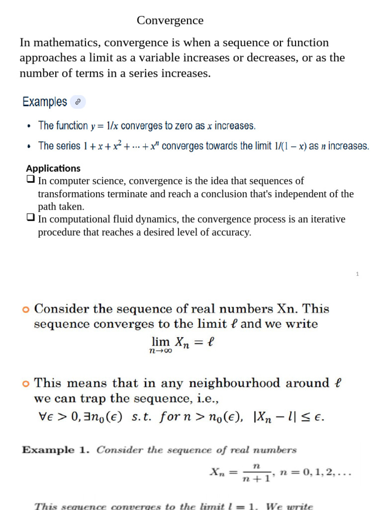 Convergence Pdf
