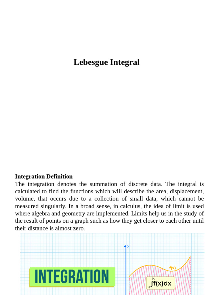 Lebesgue Integral | PDF | Integral | Function (Mathematics)