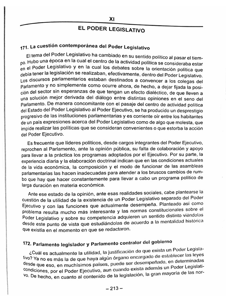 El Poder Legislativo | PDF