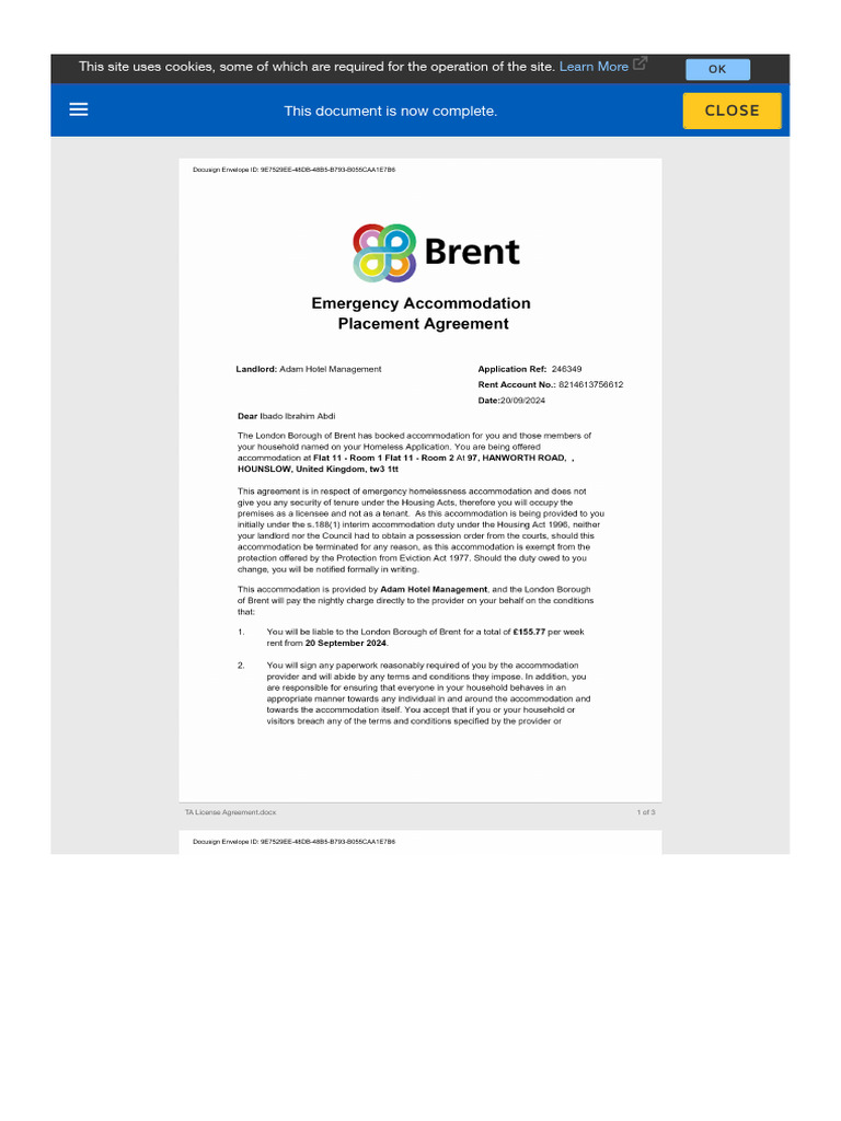 Review and Sign Document(s) | Docusign | PDF