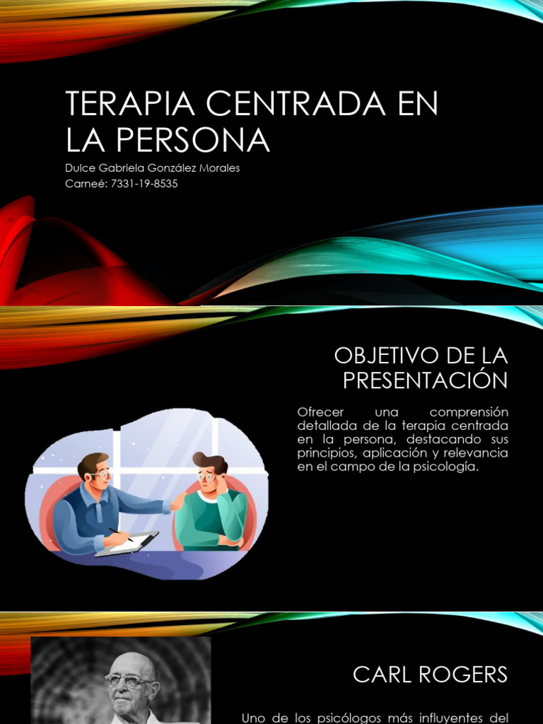 Terapia Centrada en la Persona: Enfoque y Beneficios | PDF ...