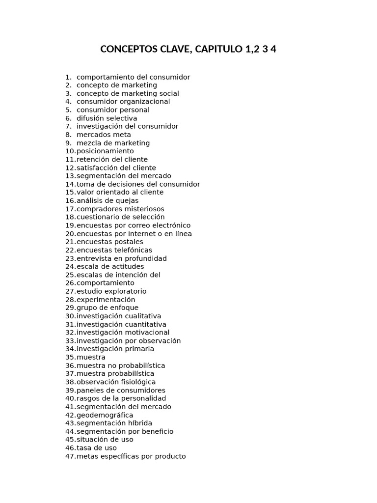 Conceptos Clave Primer Parcial | PDF