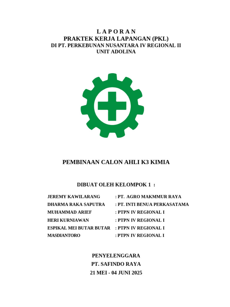 Laporan K3 dan Downtime Mesin Pabrik | PDF