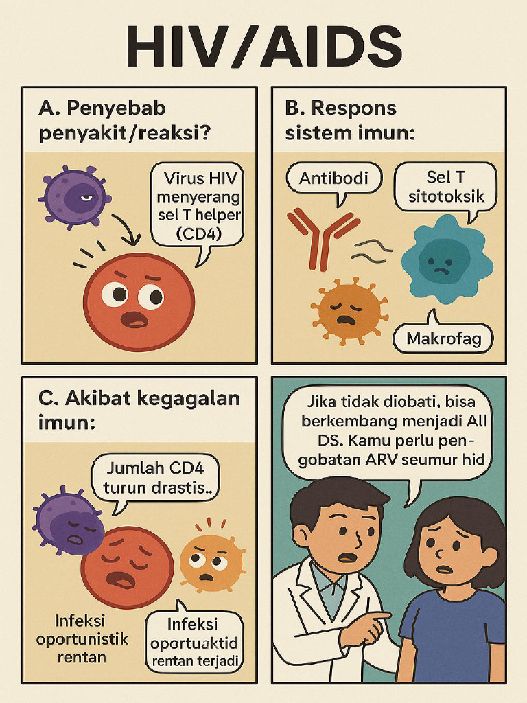 HIV AIDS Education Comic and Poster | PDF