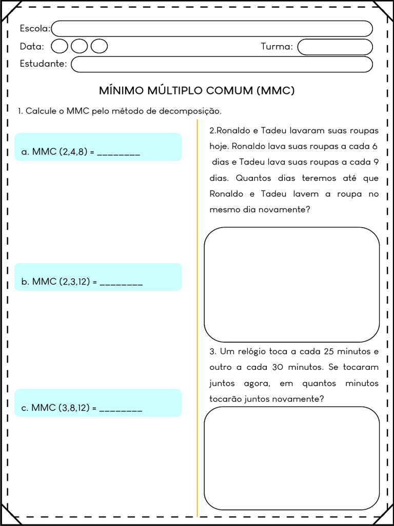 5o ANO MATEMATICA MMC E MDC | PDF | Propriedade intelectual