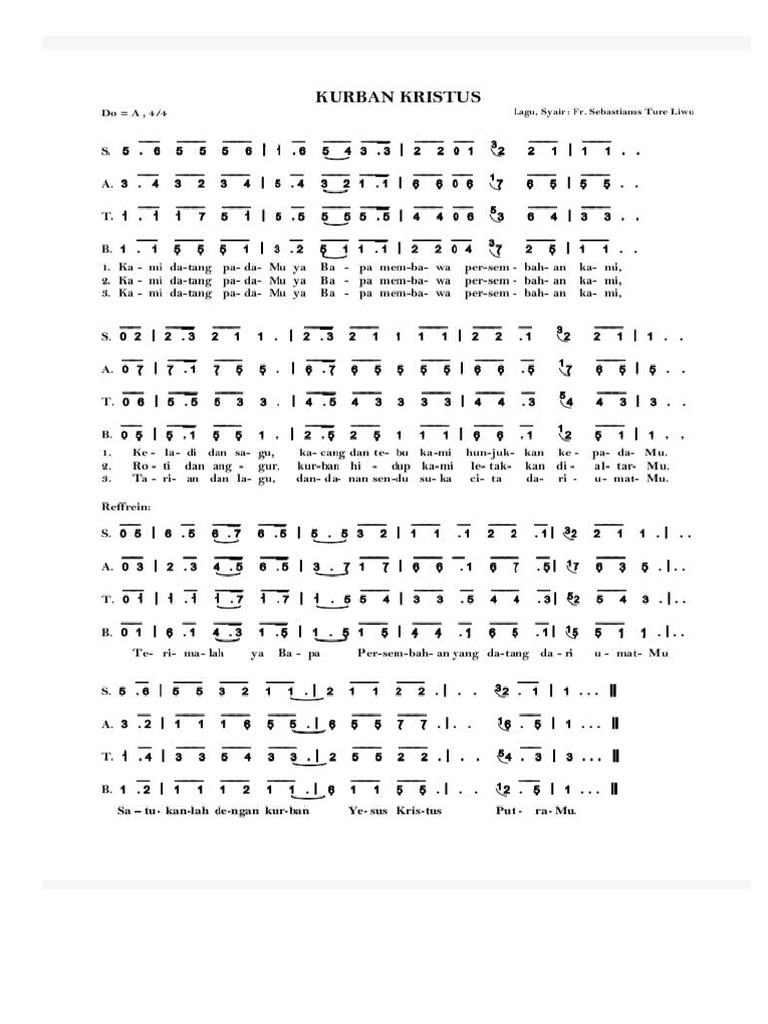 Lagu Persembahan | PDF