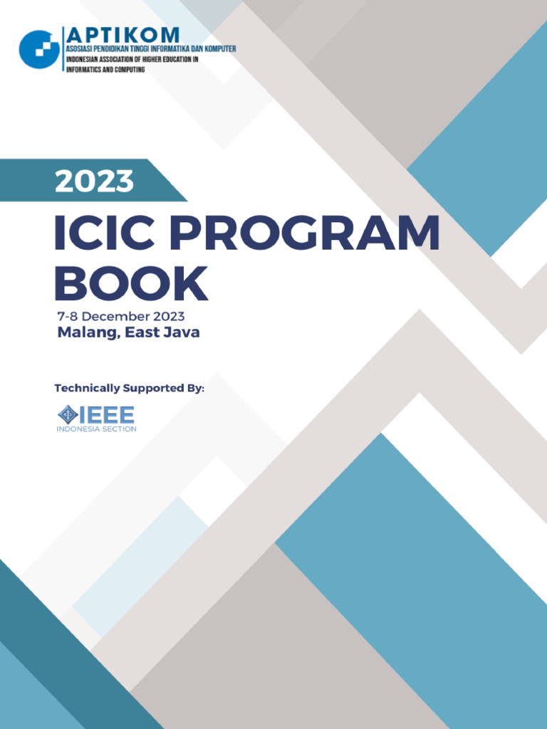 Program-Book-ICIC-2023-1 | PDF | Deep Learning | Machine Learning