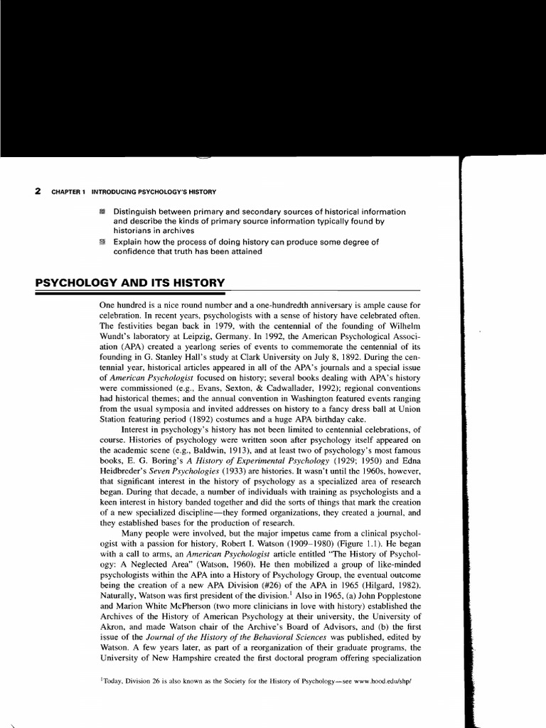 Introduction to Psychology's History | PDF | Psychology | Intelligence ...
