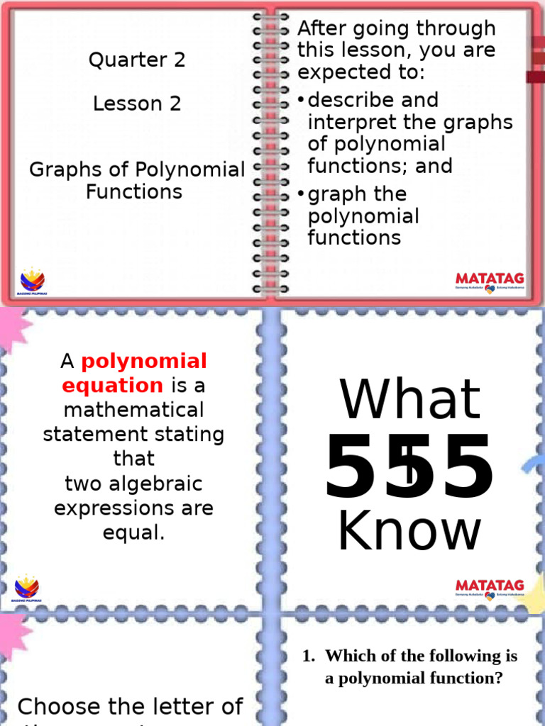 Graphs of Polynomial Functions | PDF | Polynomial | Zero Of A Function