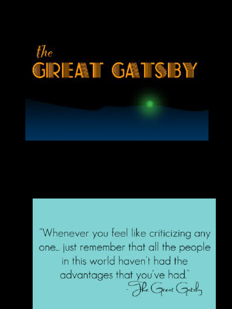 Great Gatsby and Roaring 20s IntroMGD | PDF | F. Scott Fitzgerald | The ...