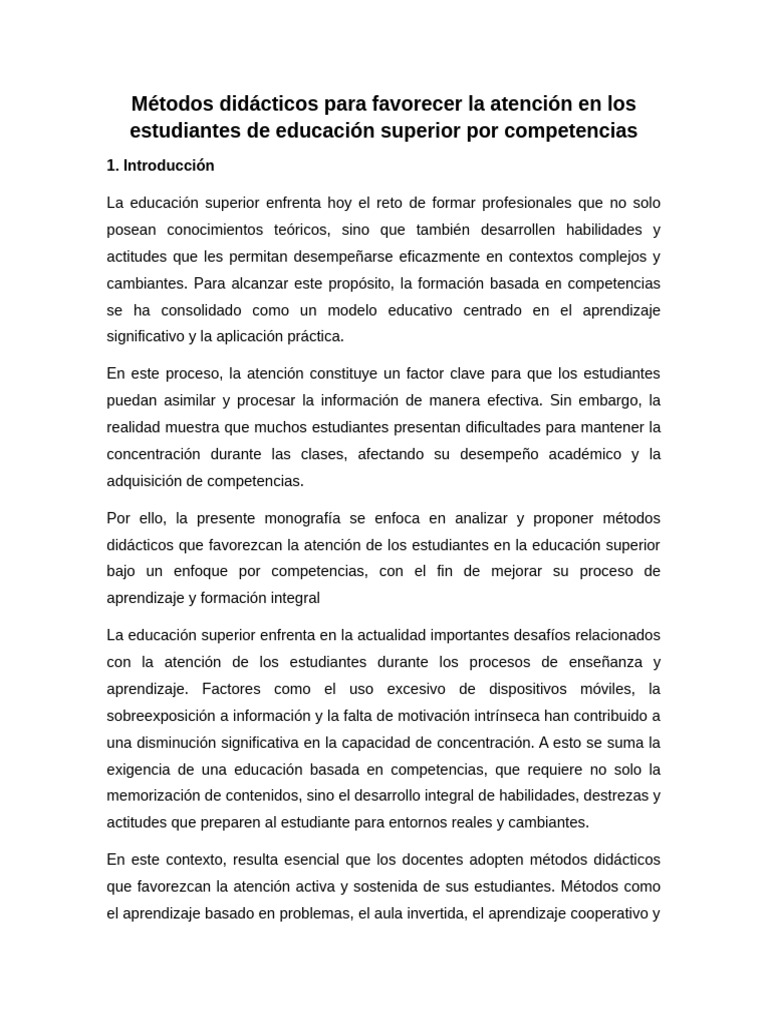 Documento D | PDF | Enseñando | Aprendizaje