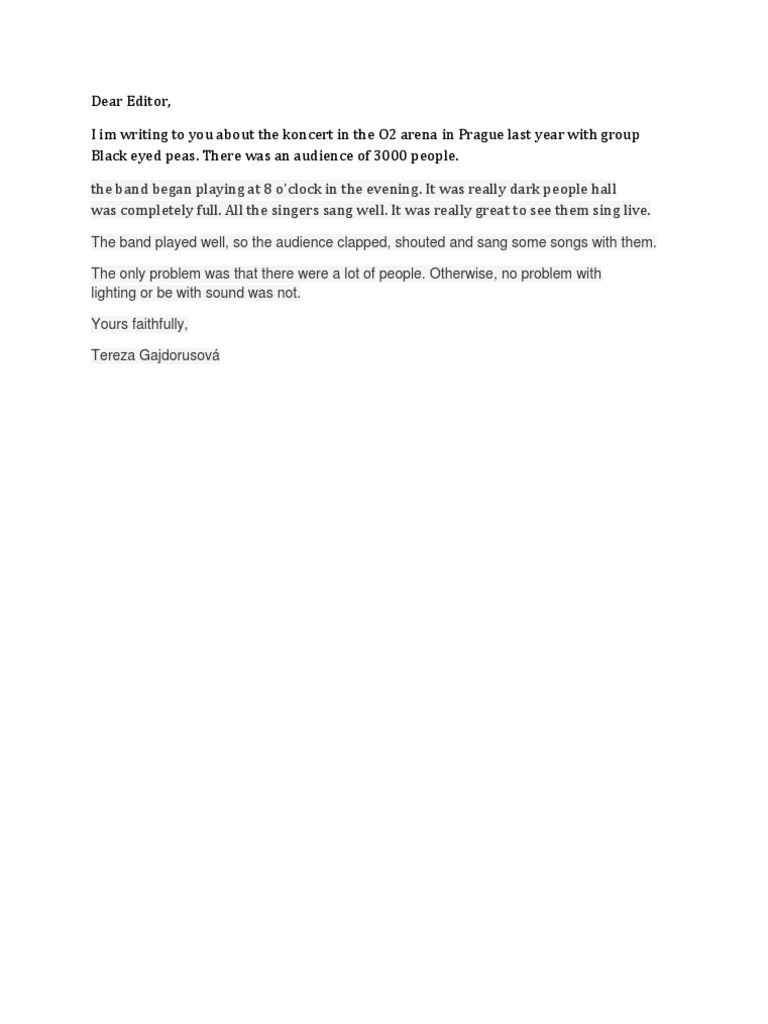 Dear Editor | PDF | Recorded Music | Pop Music