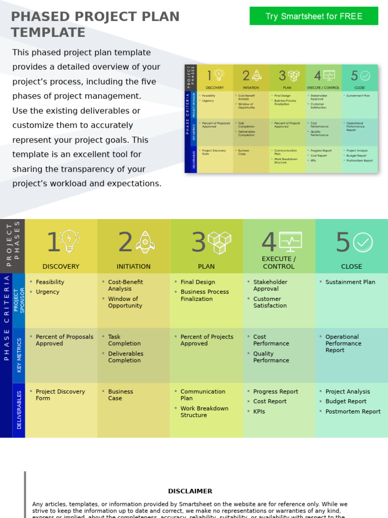 Phased Project Plan Template | PDF | Project Management | Business