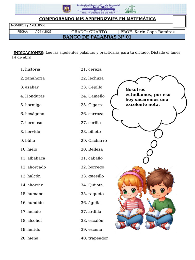 Aprendizajes de Matemática en 4° Grado | PDF