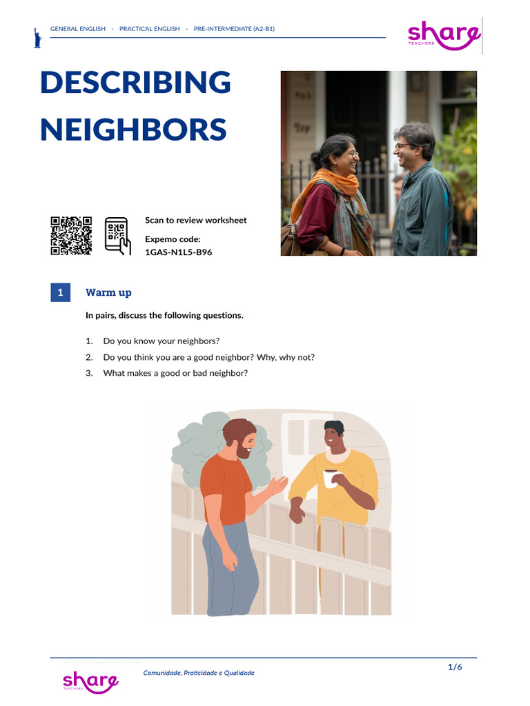 Understanding Neighbor Relationships | PDF | English Language | Languages