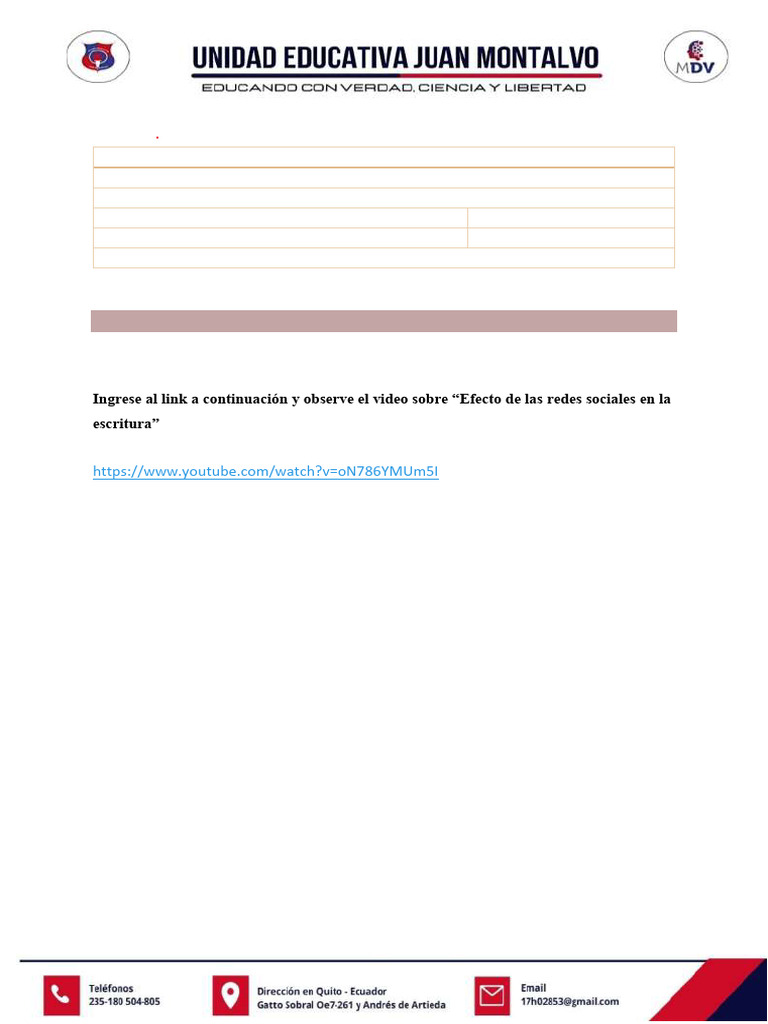 Unidad 1 Semana 1 Y2 EVELYN RIOFRIO Lengua y Literatura | PDF