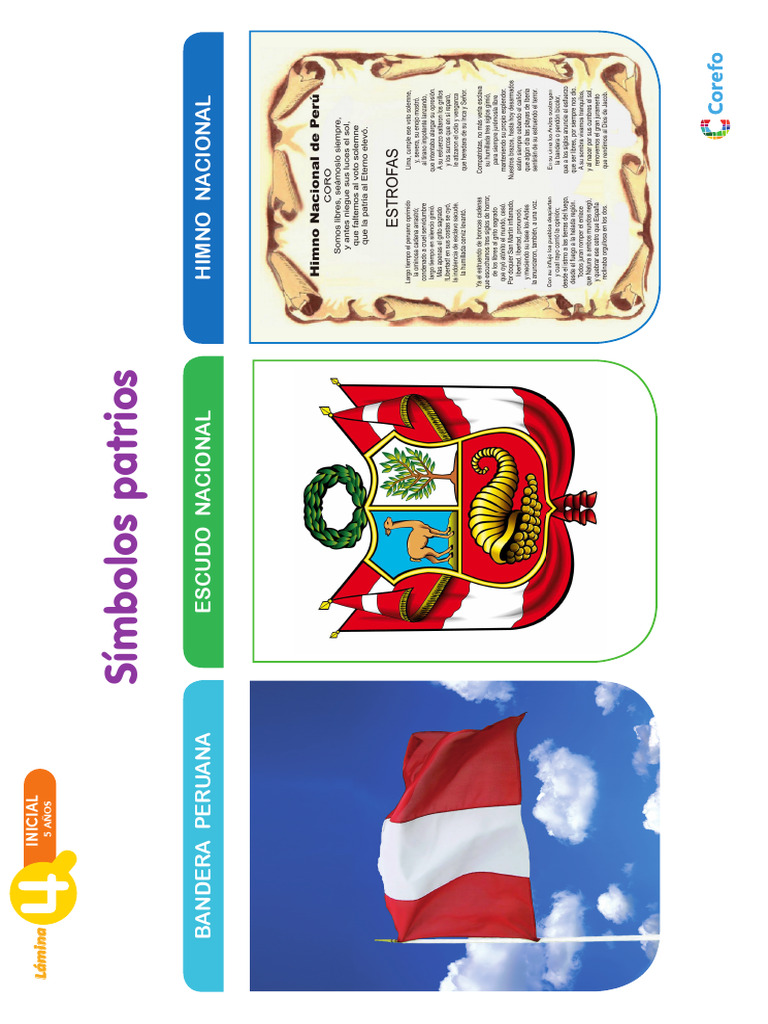 Lamina 4 Simbolos patrios | PDF