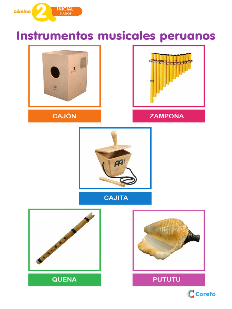 Lamina 2 Instrumentos Musicales Peruanos | PDF