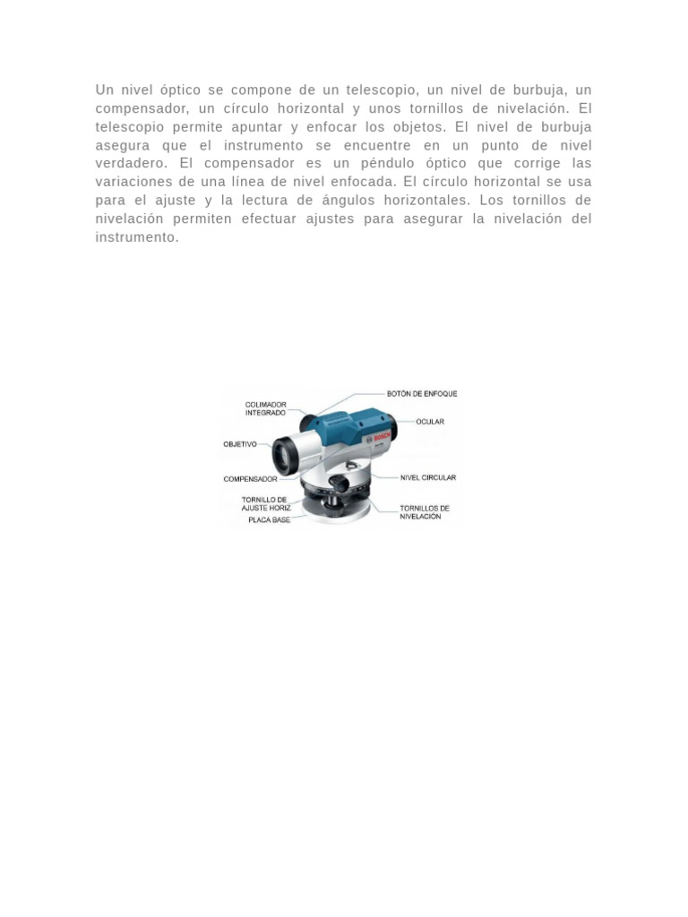 Nivel Óptico | PDF