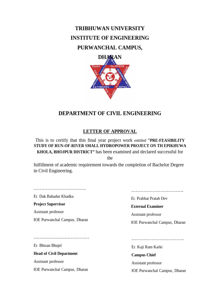 Letter of Approval Hydro Edited | PDF