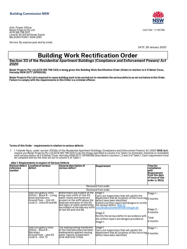 Building Work Rectification Order | PDF | Basement | Concrete
