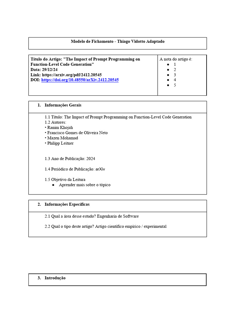 Fichamento 2 | PDF | Método científico | Estatísticas