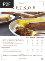 Katalog Harga Laritta Bakery 2025 | PDF | Confectionery | Cakes