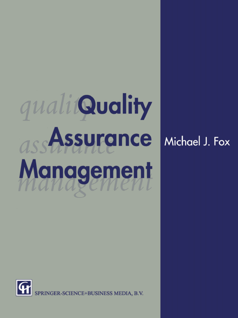 Quality Assurance Management Guide | PDF | Quality Management System ...
