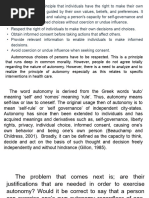 Beauchamp and Childress' Bioethics Principles | PDF | Autonomy | Bioethics