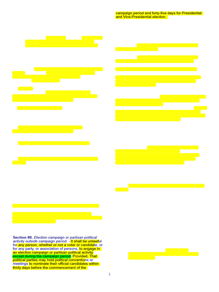 Campaign and Election Propaganda | PDF | Elections | Freedom Of Speech