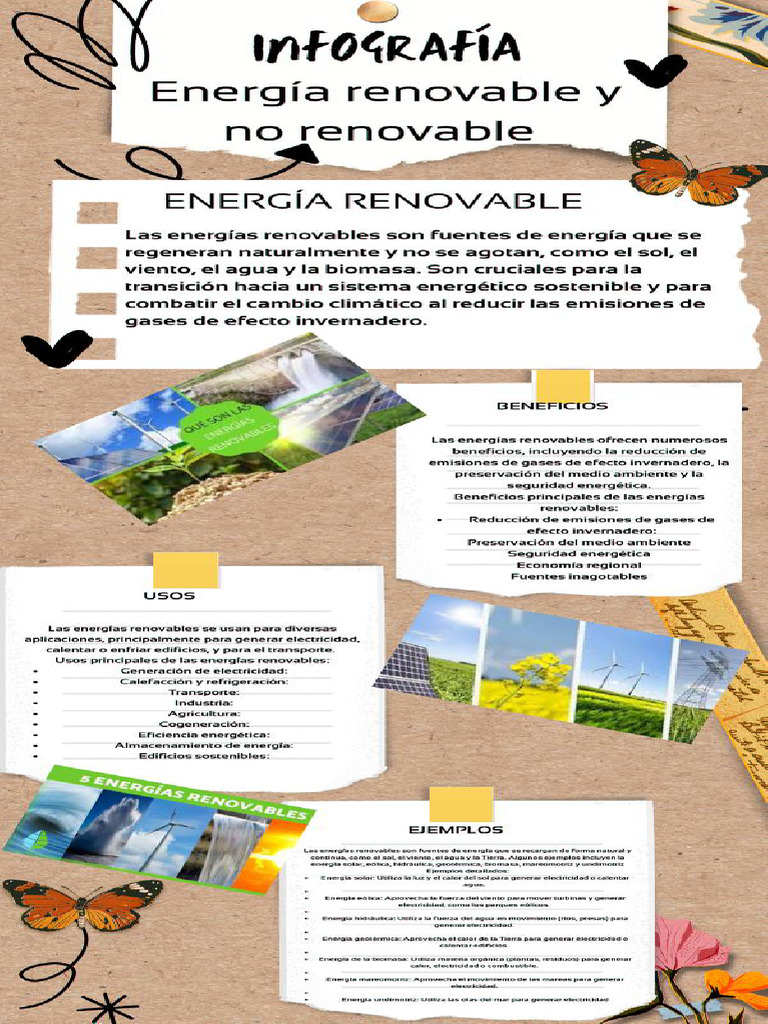 Infografía Energia Renovable y No Renovable | PDF