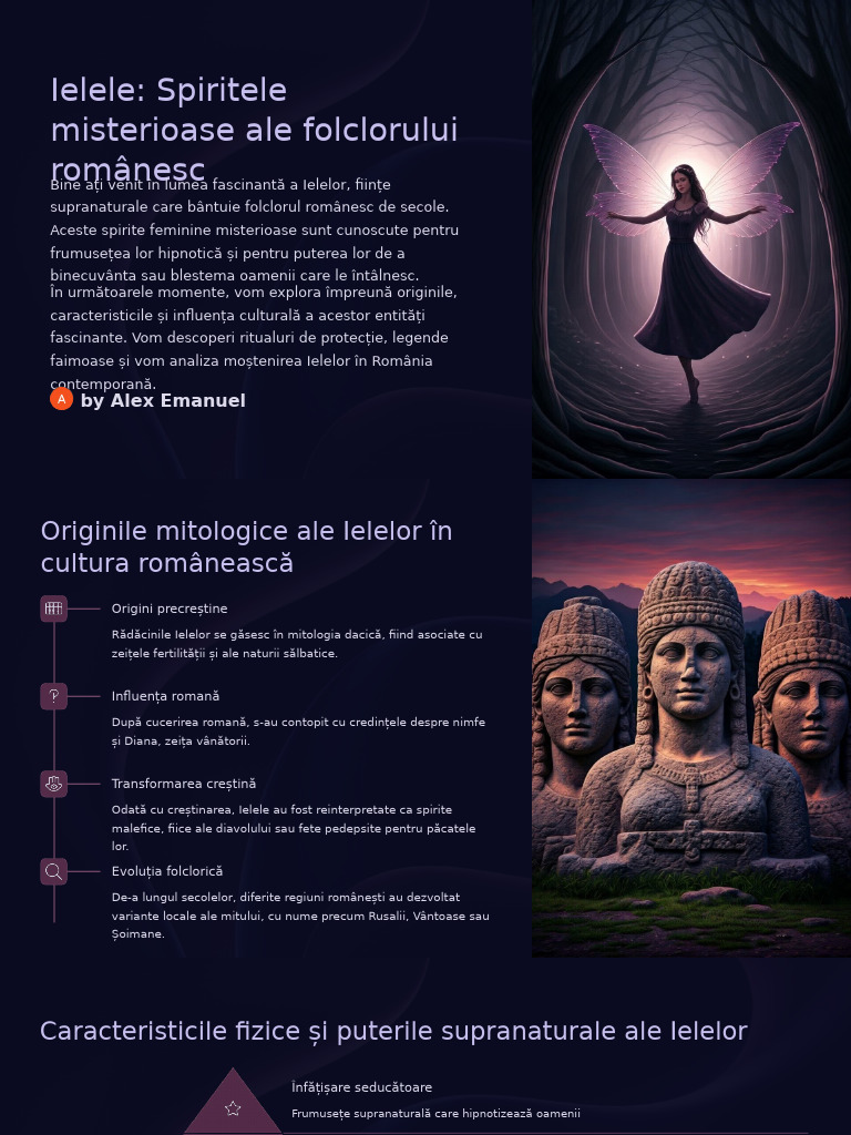 Ielele Spiritele Misterioase Ale Folclorului Romanesc | PDF