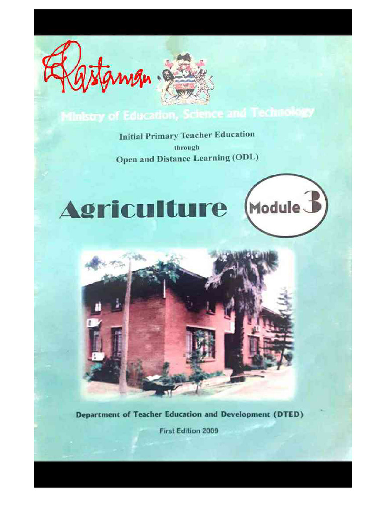 Agriculture Odl Module 3 | PDF