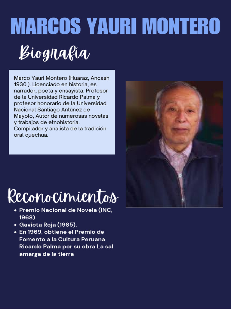 Biography Genre Poster in Blue Bold Illustrative Style | PDF