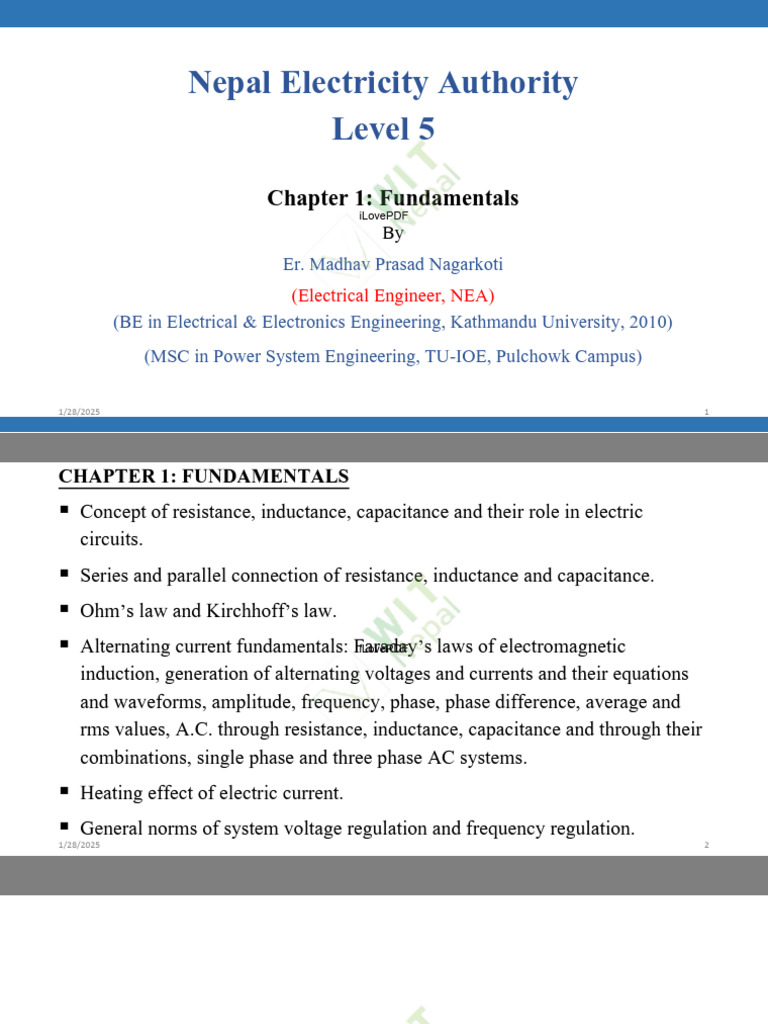 Chapter1-Fundamentals (1) Watermark Watermark | PDF | Inductance ...