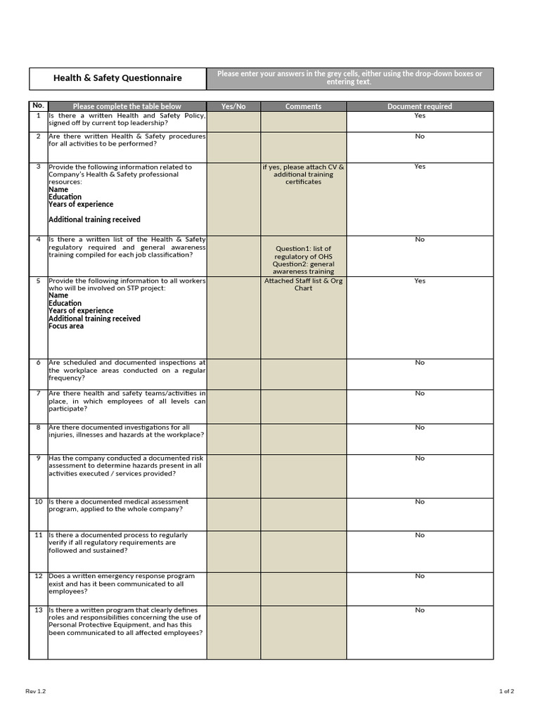 Health and Safety Info | PDF | Occupational Safety And Health | Safety