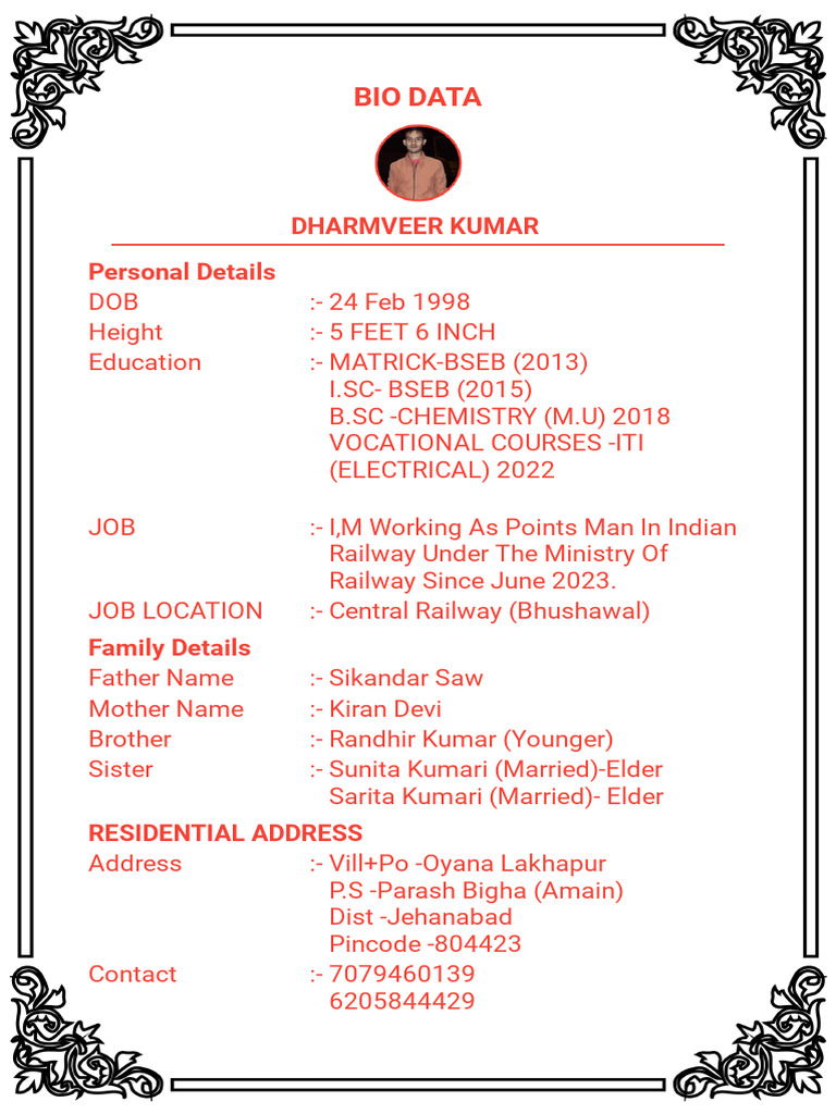 Biodata_2 | PDF