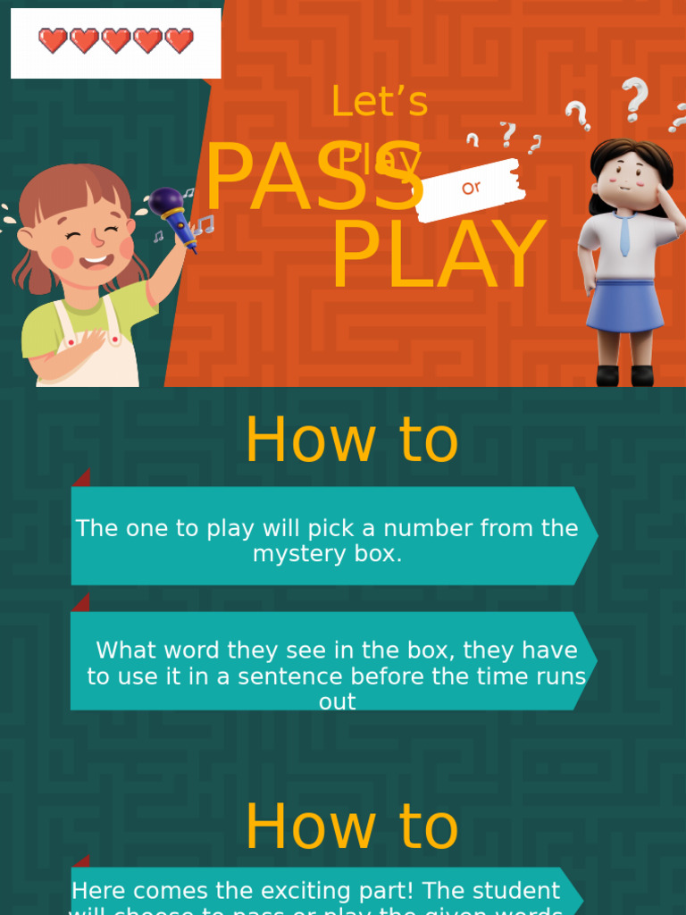 1 PASS or PLAY | PDF