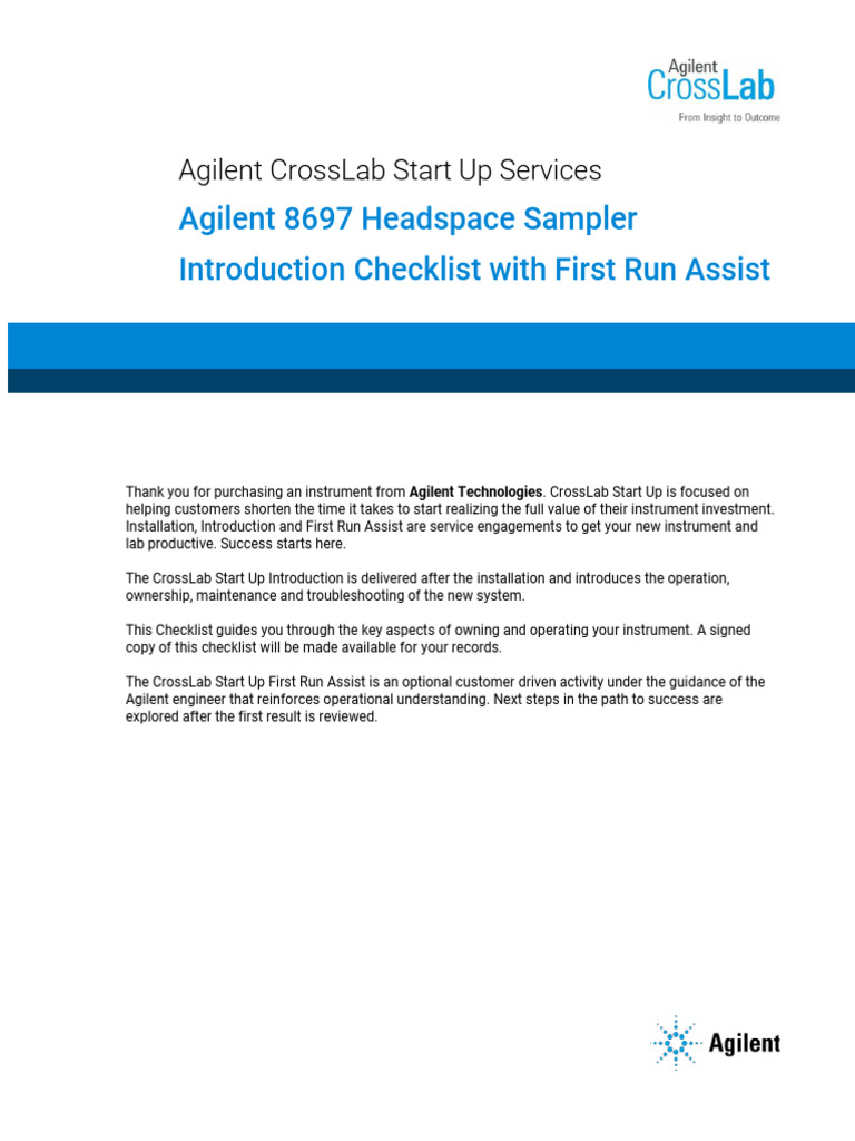 CrossLab Start Up for Agilent Sampler | PDF | Software | Computer Science