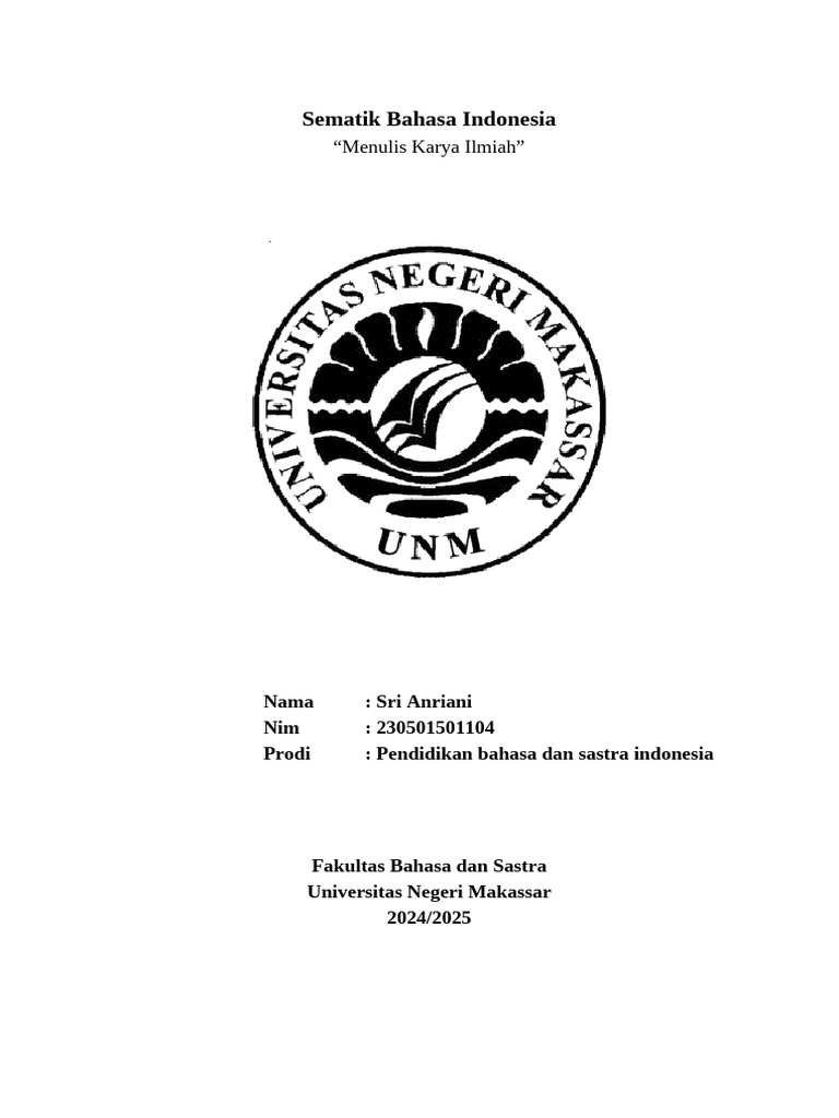 Karya Ilmiah, Nurhardina Putra Amir | PDF