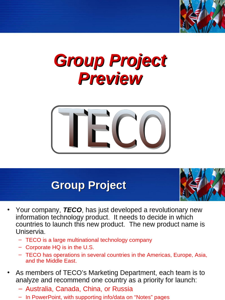 TECO Project | PDF | Multinational Corporation | Economies