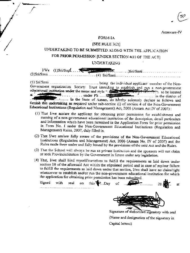 Form IA | PDF
